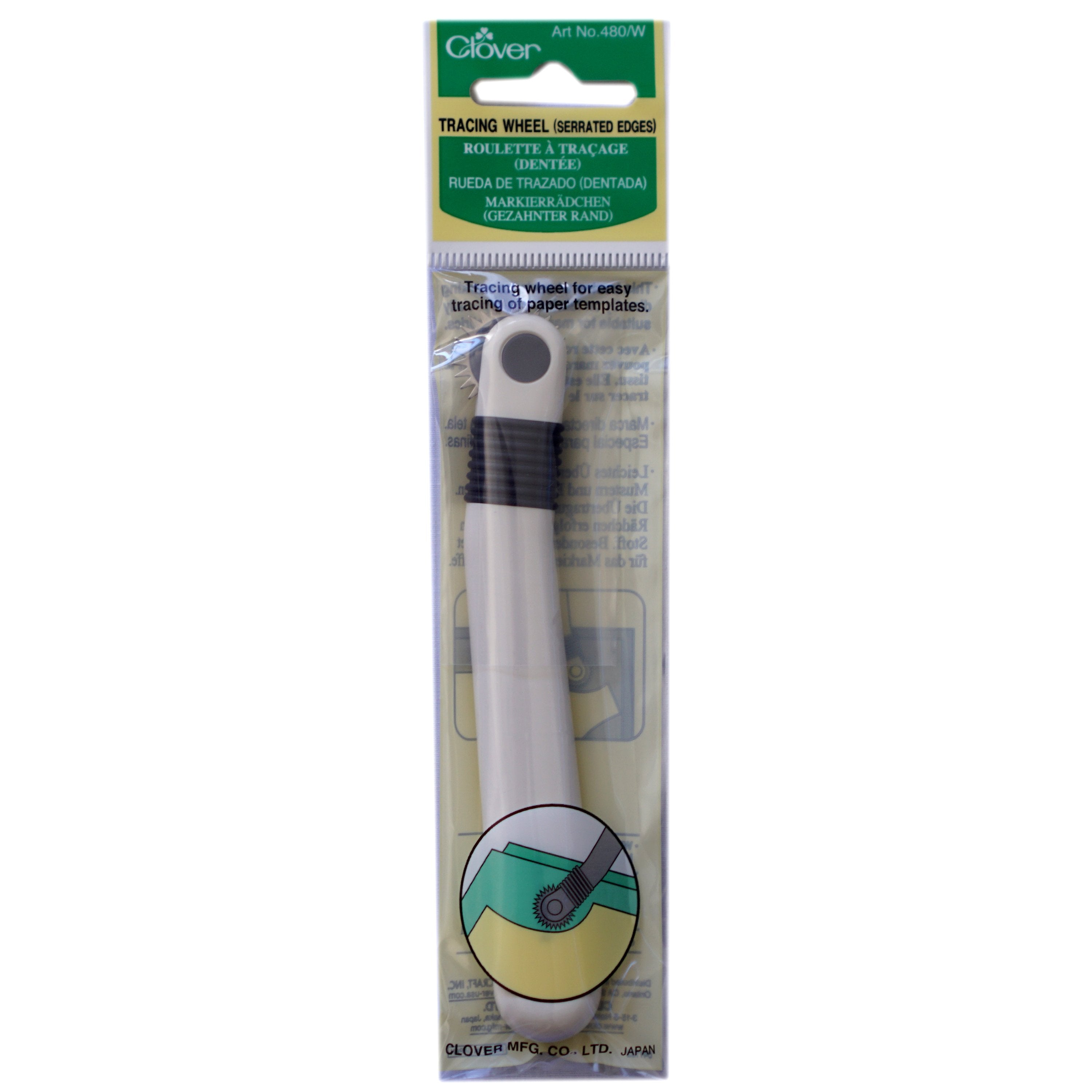 Clover - Tracing Wheel with Serrated Edges – Sewing Gem UK